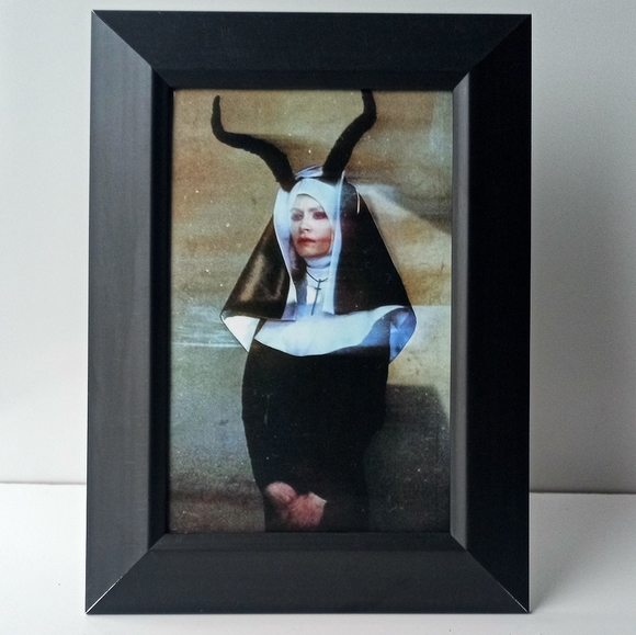Hot Topic | Accents | Vintage Devil Horned Nun Occult Retro Gothic Punk ...